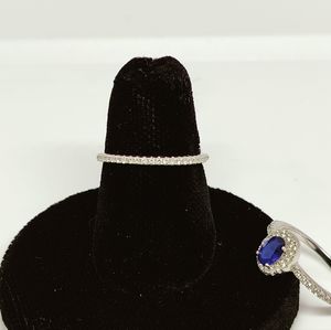 Berricle | Jewelry | Sterling And Sapphire Cz Engagement And Wedding ...